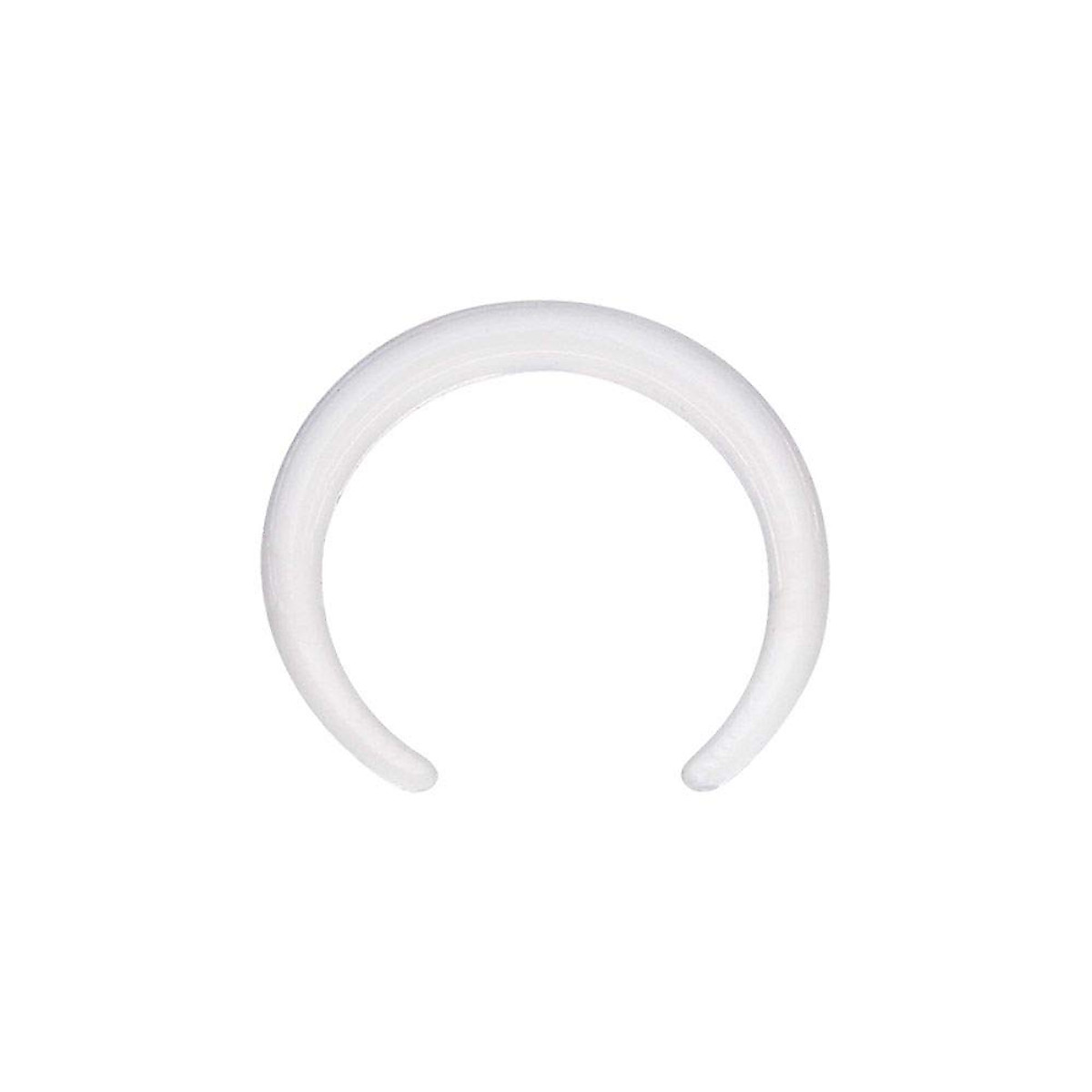 14-16GA Soft Touch Bioflex Flexible Septum Pincher Ring Retainer (Clear, 16GA (1.2mm))