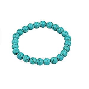 DHYANARSH Natural Phiroza Stone Bracelet 8mm - Gorgeous Healing Gemstones for Men/Women