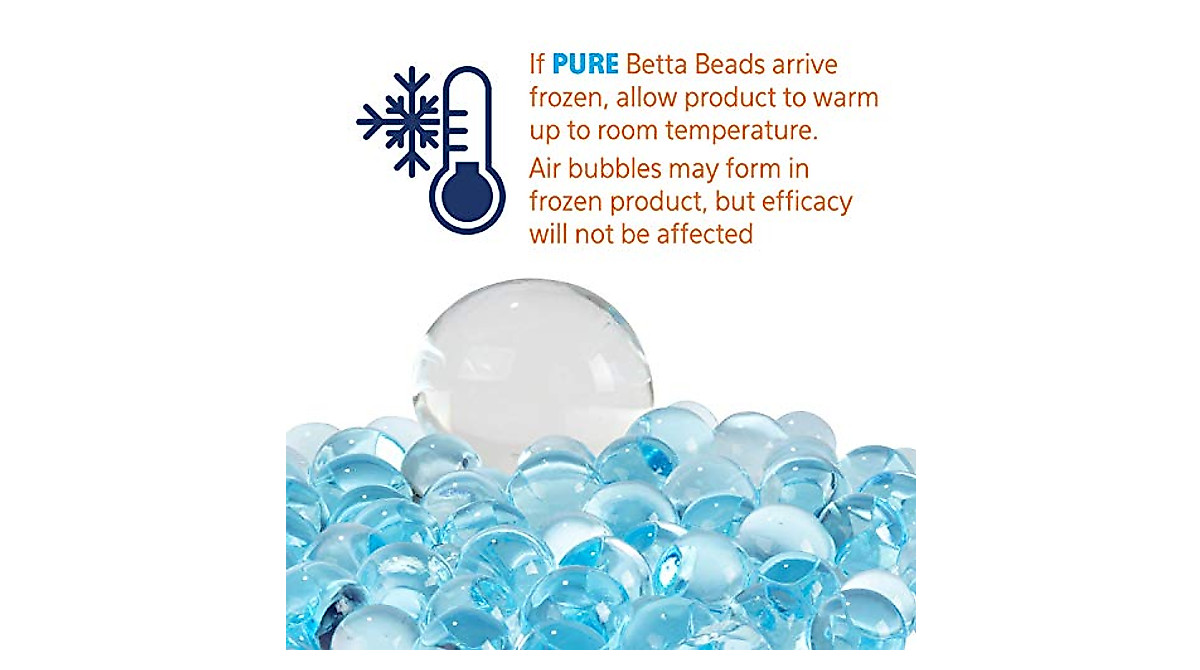 Aqueon Pure Betta Beads Purple for Healthy Betta Habitats