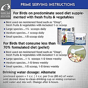 Hagen Prime Parrot Vitamin, Mineral and Amino Acid Supplement for Seed Eating Birds, 1.1 oz