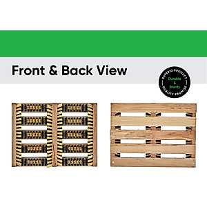 Superio Shoe and Boot Scraper, Outside Shoe Scrubber Brush 10.5 X 14 Inch - Cleans Deep Removes All Outdoor Dirt, Snow, Mud and Sand. Construction, Hiking Cleaner (Wood 1-Pack)