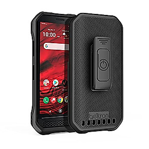 BELTRON DuraForce Ultra 5G UW Case with Clip, Heavy Duty Case with Swivel Belt Clip for Kyocera DuraForce Ultra 5G E7110 (Verizon) Features: Secure Fit & Built-in Kickstand (Black)
