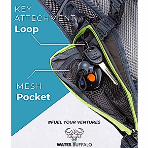 Water Buffalo Hydration Backpack | Hydration Pack & 2 Liter BPA Free Bladder | Multiple Pockets for All Your Essentials