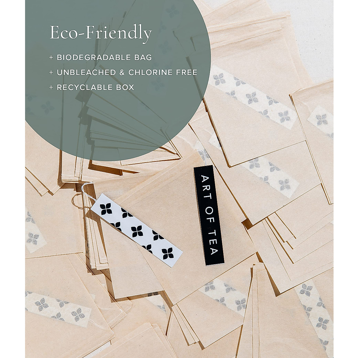 Art of Tea | Filter Bags 4" by 3.5"| Single Use | 100 Count | Works With Coffee or Tea