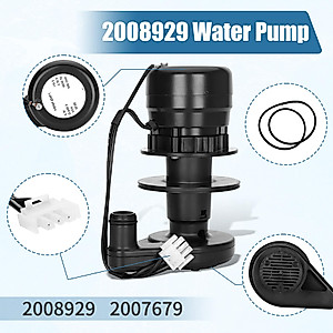 2008929 Ice Machine Water Pump, Replace 8251129, 2007679 Compatible With Manitowoc Ice Machine Water Pump, 115 Volt 2008929 Ice Machine Water Pump With a 4-Inch Diameter Washer, 2-Year Warranty