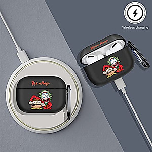 JoySolar for AirPod Pro 2019/Pro 2 Gen 2022 IMD Hard Case Character Funny Cool Kawaii Cartoon Cute Chic Aesthetic for AirPods Pro Air Pods Cover Cases Skin for Boys Girls Youth Teen(Grimace Rike)