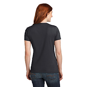 Hanes Ladies Nano-T Cotton V-Neck T-Shirt Ash Gray 3XL