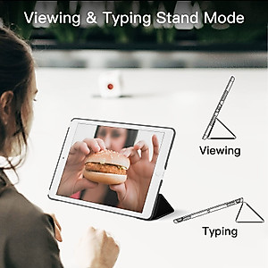 JETech Case for iPad Pro 10.5-Inch and iPad Air 3 (10.5-Inch 2019, 3rd Generation), Protective Hard Back Shell Soft-Touch Tablet Stand Cover, Auto Wake/Sleep (Black)