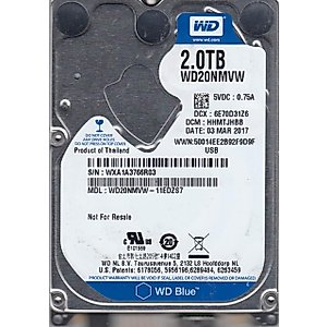 Worldisk WD20NMVW-11EDZS7, DCM HHMTJHBB, 2TB USB 2.5 Hard Drive