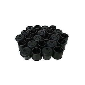 Shepherd Hardware 8759E Rubber Leg Tips, 5/8 Inch (Pack of 24),Black