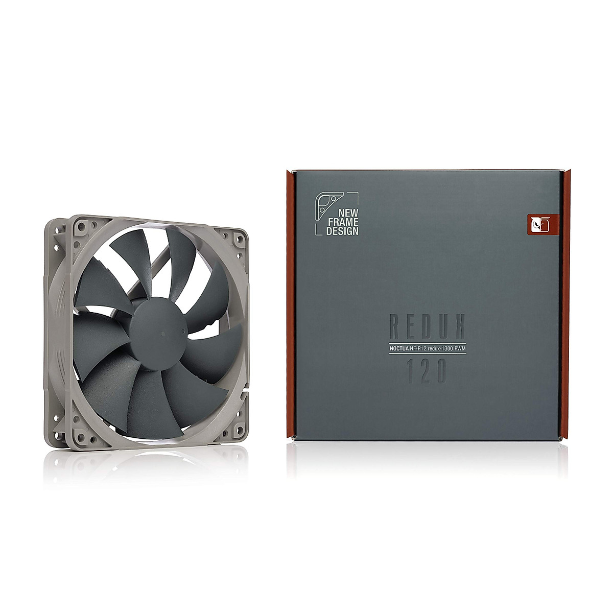 Noctua NF-P12 redux-1300 PWM, Quiet Fan, 4-Pin, 1300 RPM (120mm, Grey)