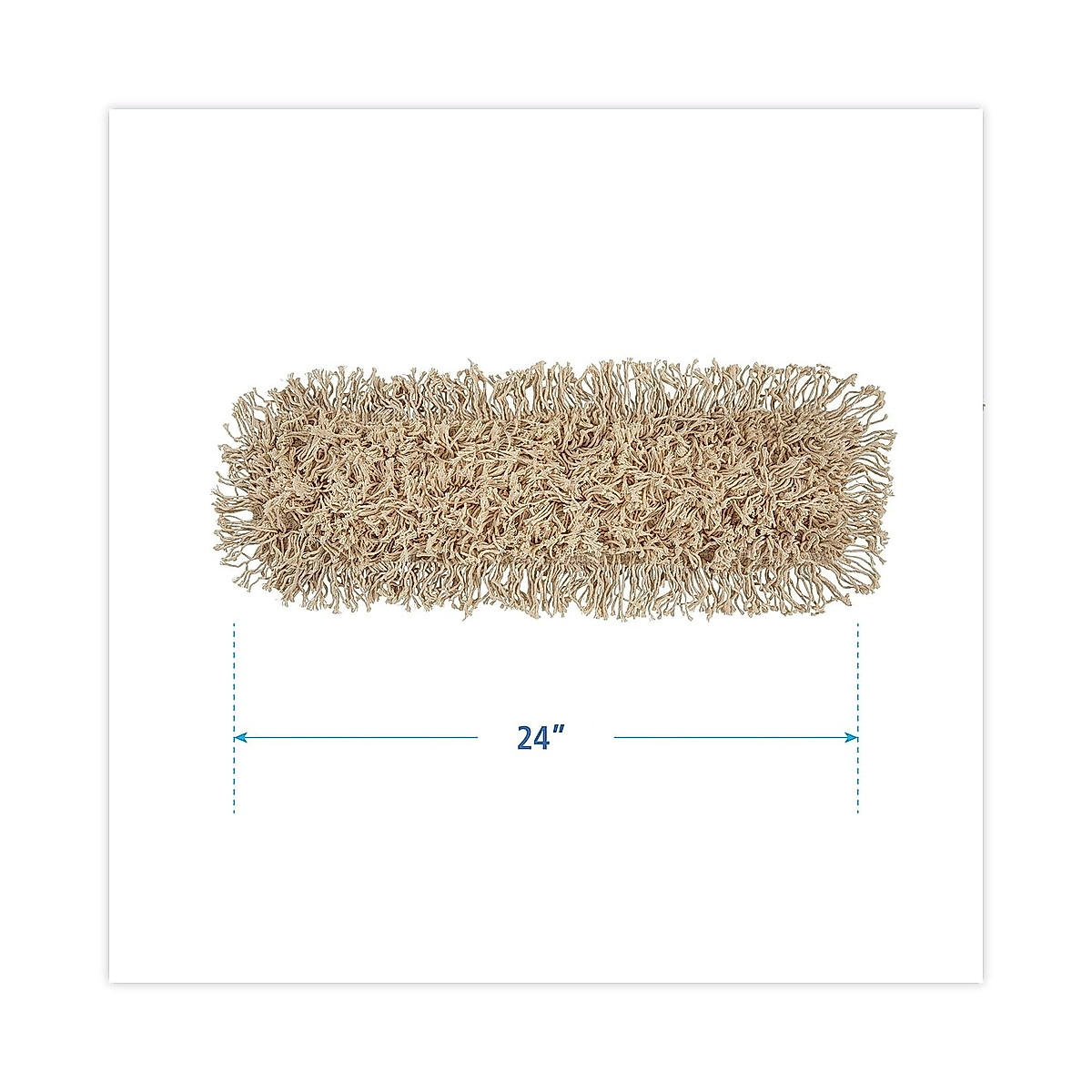Boardwalk 1324 Industrial Dust Mop Head, Hygrade Cotton, 24w x 5d, White