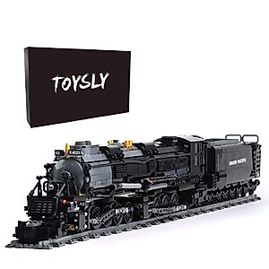 TOYSLY Badboy Steam Train Building Kit, Collectible Steam Locomotive Display Set, Large Train Set with Train Tracks, Top Present for Train Lovers (1608 PCS)