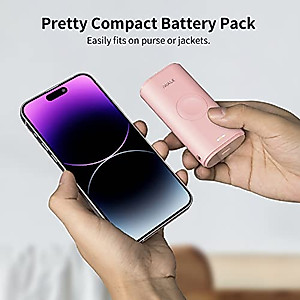 iWALK Portable Apple Watch Charger, 9000mAh Power Bank with Built in Cable, Apple Watch and Phone Charger, Compatible with Apple Watch Series 7/6/Se/5/4/3/2, iPhone14/13/12/12 Pro Max/ 11/6s