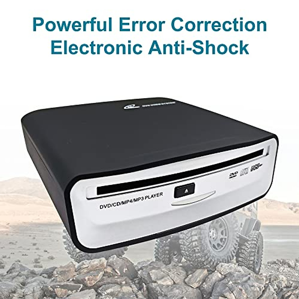 LEROAADZ Portable CD Player for Car USB, Universal External Car CD Player USB CD Player for Car Android Navigation (for Android 4.4 and Above System Only), Plug and Play