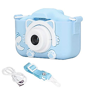 Children Camera, Auto Focus 32GB Kids Camera Quakeproof 2000W Pixels for Birthday Gift(Blue)