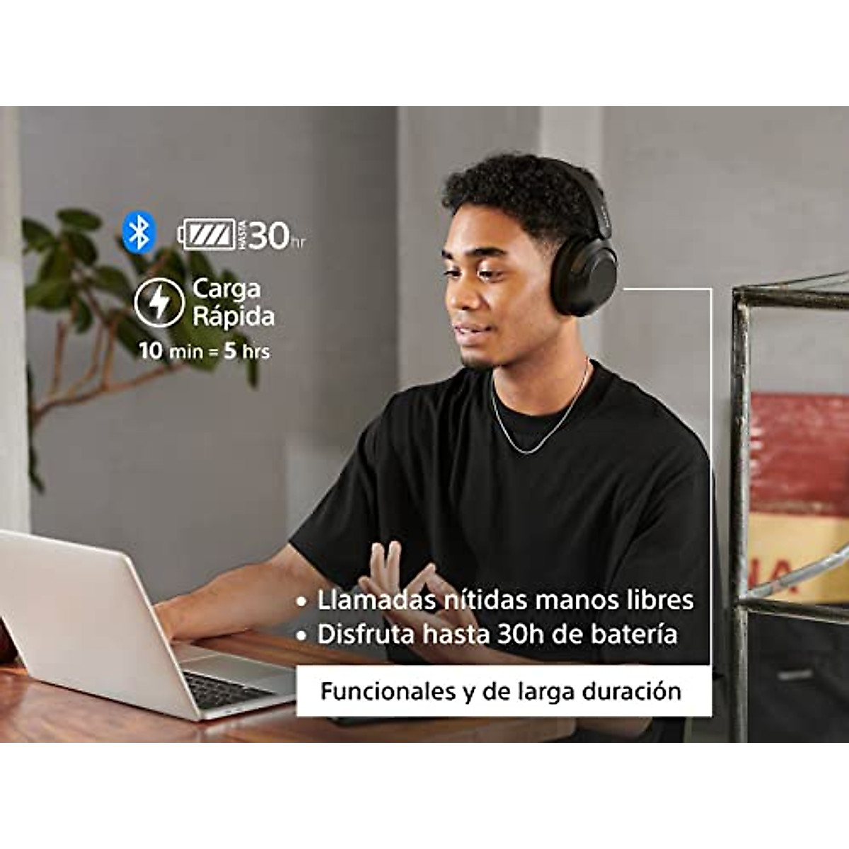 Sony WH-XB910N EXTRA BASS Noise Cancelling Headphones, Wireless Bluetooth Over the Ear Headset with Microphone and Alexa Voice Control, Black