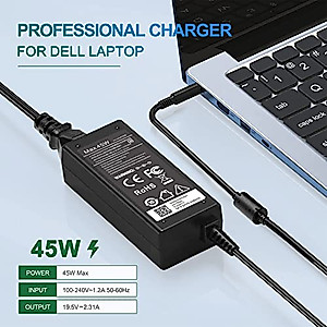 45W Charger for Dell Laptop Charger,AC Adapter for Dell Inspiron 15 3000 5000 Series 15-3552 3555 3558 3565 3567 5551 5552 5555 5558 5559 Laptop Power Supply Cord