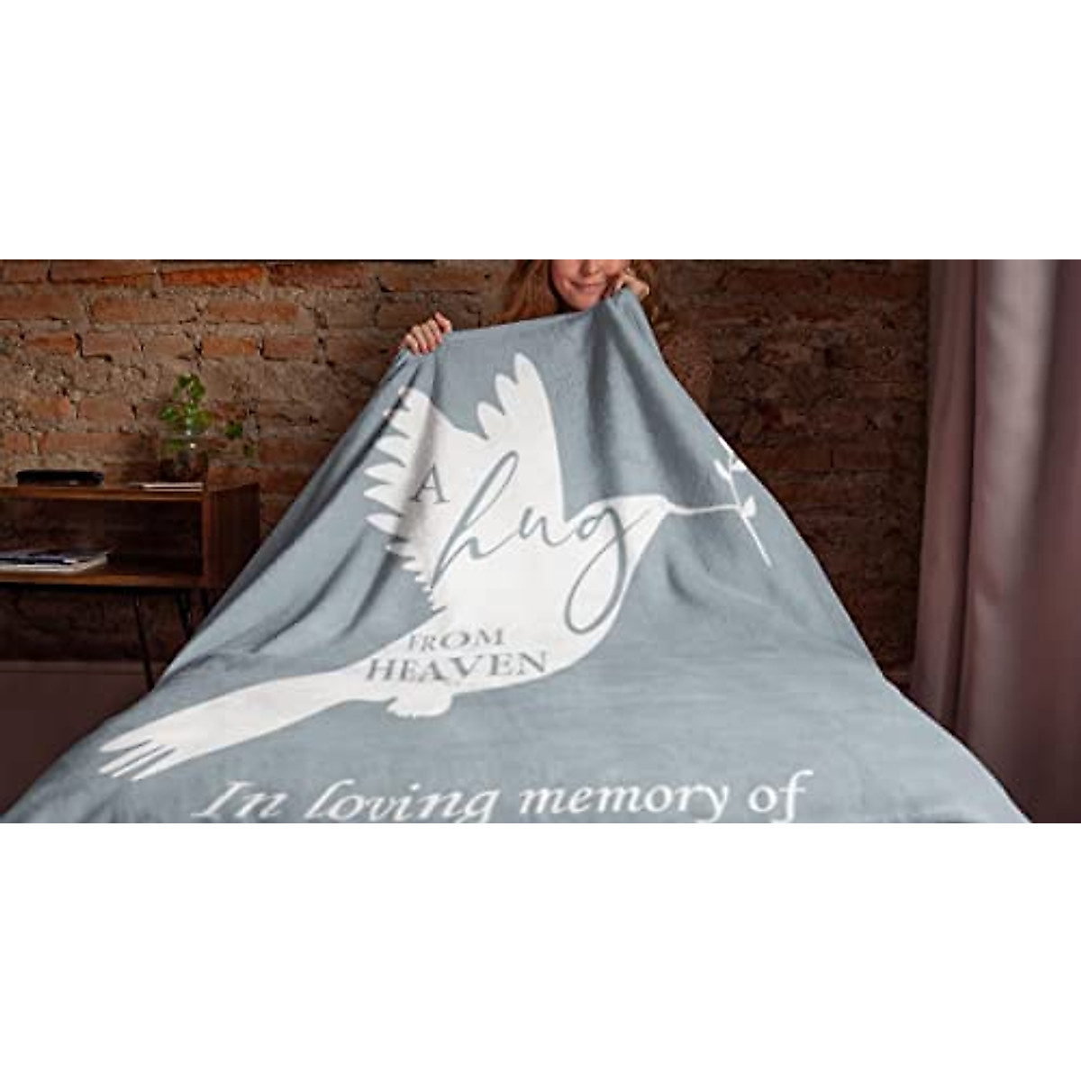 Personalized Memorial Blanket Custom Throw Blanket In Loving Memory of Mom Dad Sorry for Loss Sympathy gift Remembrance Gift Bereavement Gift (Minky, 30x40 inches)