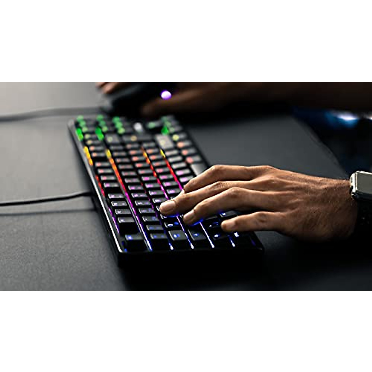 Cherry MX RGB Mechanical Keyboard with MX Red Silent Gold-Crosspoint Key switches for typists, Programmers, Creator, Coder, Work in The Office or at Home G80-3000N RGB (TenKeyLess (TKL)