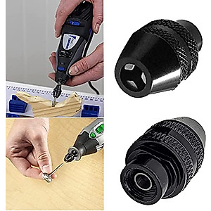 Thaekuns 2 Pcs Multi Quick Change Keyless Chuck for Dremel 4486 Rotary Tools 3000 4000 7700 8200
