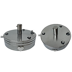 INTBUYING Various Shapes Stainless Steel Standard Mold Button Badge Maker Die for N4 Machine (Heart-Shaped)