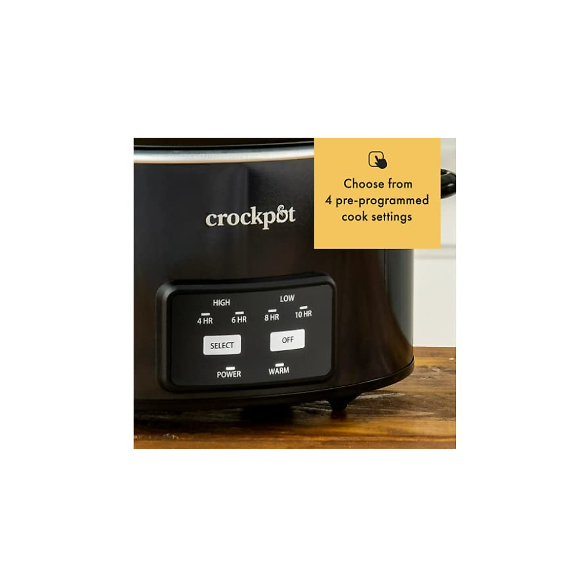 4.5 Quart Lift & Serve Programmable Slow Cooker, Black