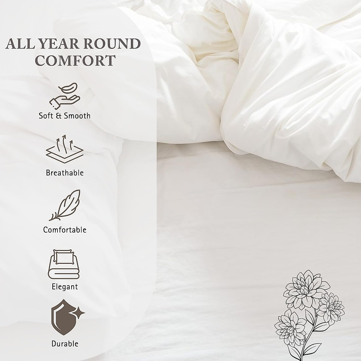Minor Monkey Full/Queen Duvet Cover 1000 Thread Count 100% Egyptian Cotton Luxury Hotel Quality Silver Grey Quilt Cover & Pillow Sham - 3 PC All Season Duvet Cover Set with Zipper Closure, Corner Ties