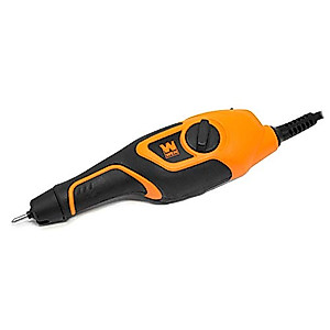 WEN 21D Variable-Depth Carbide-Tipped Engraver for Wood and Metal , Lightweight, Variable Speed, Compact, Orange