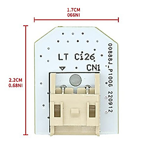 WR55X11132 refrigerator light bulb for ge WR55X25754 refrigerator led light WR55X26486 PS4704284 3033142 EAP12172918,No-Include Plastic Cover Board