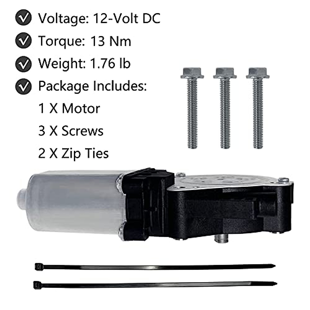 RV Step Motor for Kwikee Replace 676061 1101428 214-1001 379147 366043 369506 Compatible with RV Coach Motorhome Toyhauler