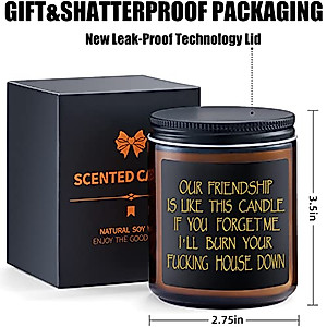 dovegift English Pear Freesia Scented Soy Candles - Funny Birthday Gifts for Women, Girlfriend - Best Friendship, Friends -Unique Gifts for Mom, Wife, Daughter, Coworker