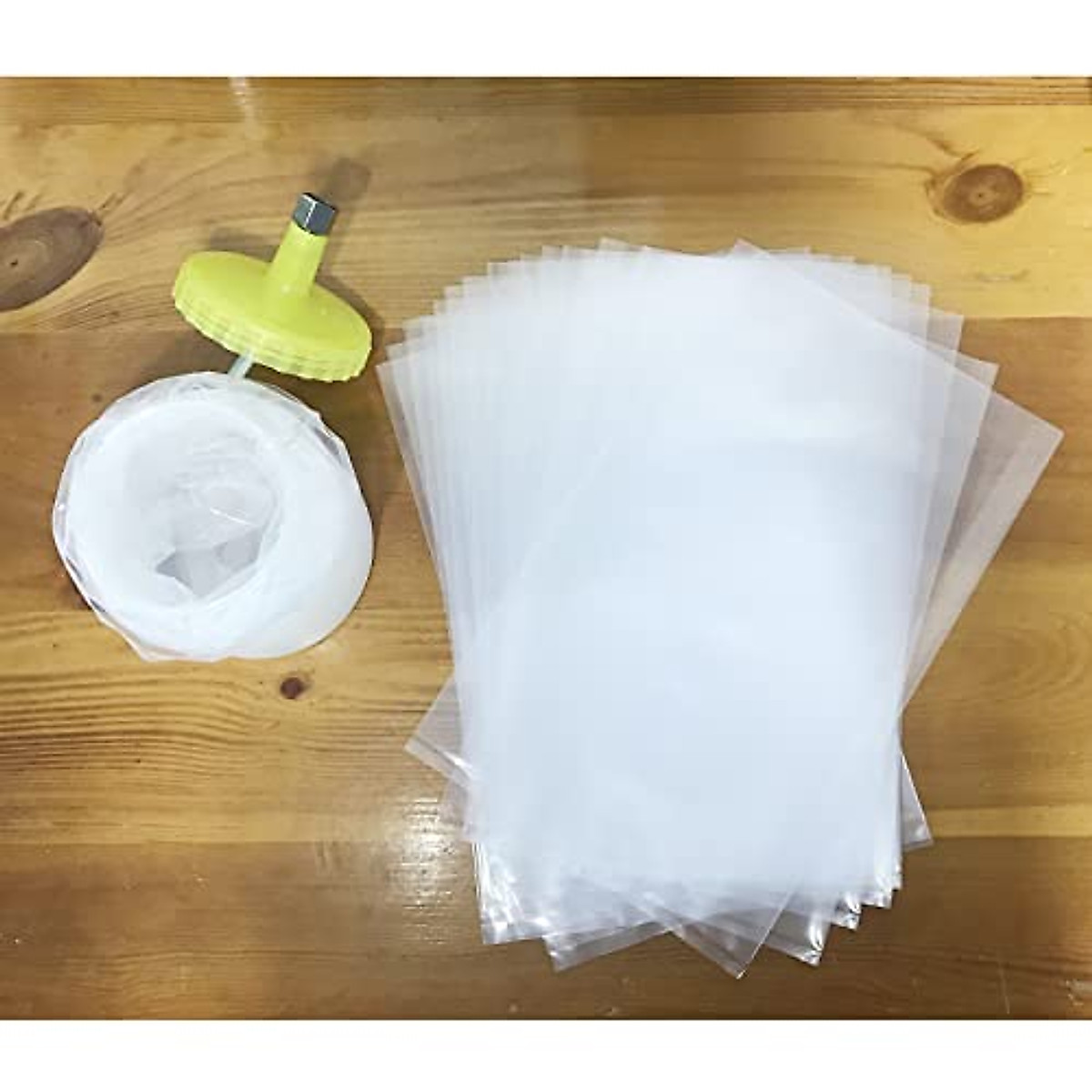 15 Pieces Sprayer Cup Liners,Paint Sprayer Bags,Paint Sprayer Parts Transparent Spray Gun Cup Canister Liners for HVLP Paint Sprayer Paint Sprayer Accessories (15, 7 x 11.8 inch)