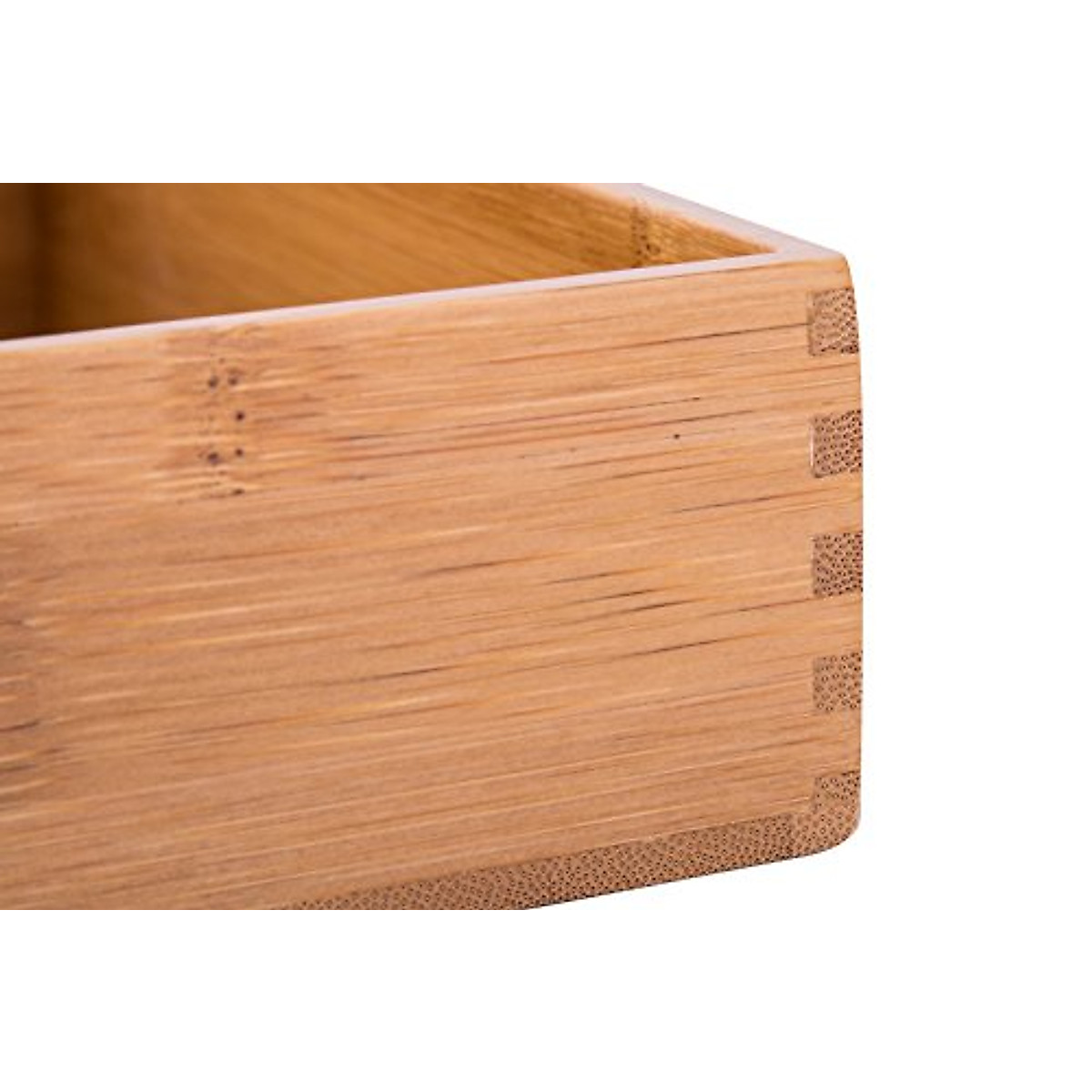 Sansnow Bamboo Office Supplies Organizer Box Stationery Accessory Organizer, Bamboo 8"*4"