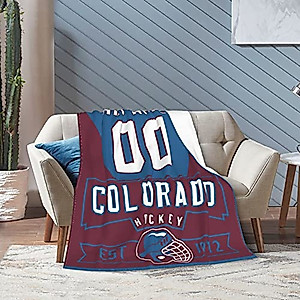 Custom Blanket for Bed Personalized Fans Gift Hockey City Summer Winter Fleece Throw Blankets Add Name and Number Personalized