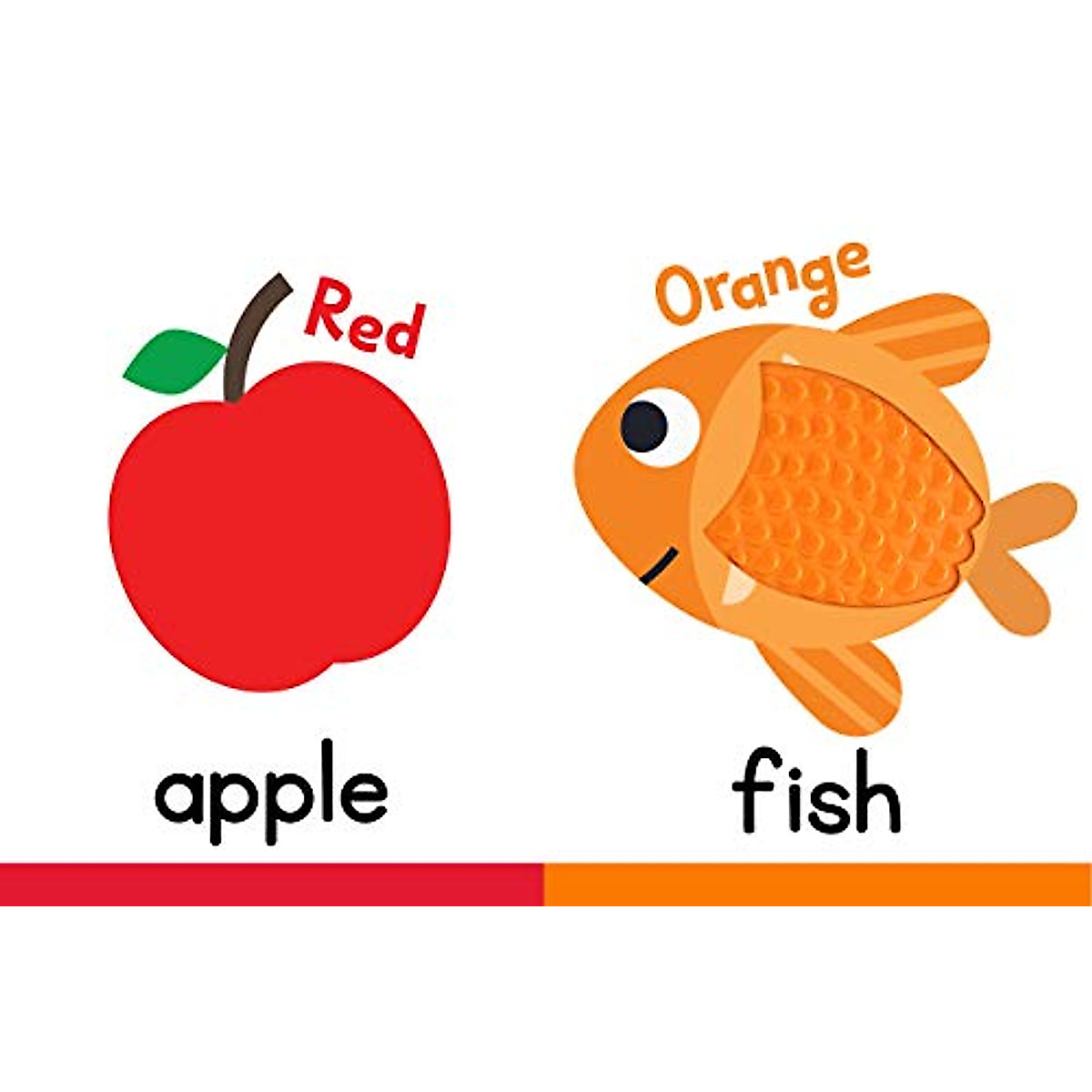 Colorful First Words - Silicone Touch and Feel Board Book - Sensory Board Book