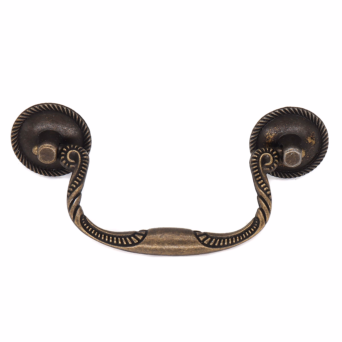 binifiMux 2-Pack 3.5 Inch Antique Vintage Cupboard Cabinet Drawer Pulls Handles, 2 Holes