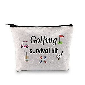 Golfing Survival Kit Makeup Bag Golfing Gift Golf Accessories Gift for Mom Golfer Humor (Golfing Survival Makeup)