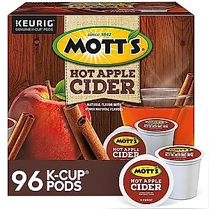 Mott's Apple Cider, Keurig Single-Serve K-Cup Pods, 96 Count (4 Packs of 24)