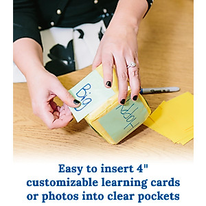 Carson Dellosa Differentiated Instruction Cubes—Blue, Yellow, Green Foam Learning Cubes with Clear Pockets, Customizable Learning Activities and Cards for All Subjects (3 pc)