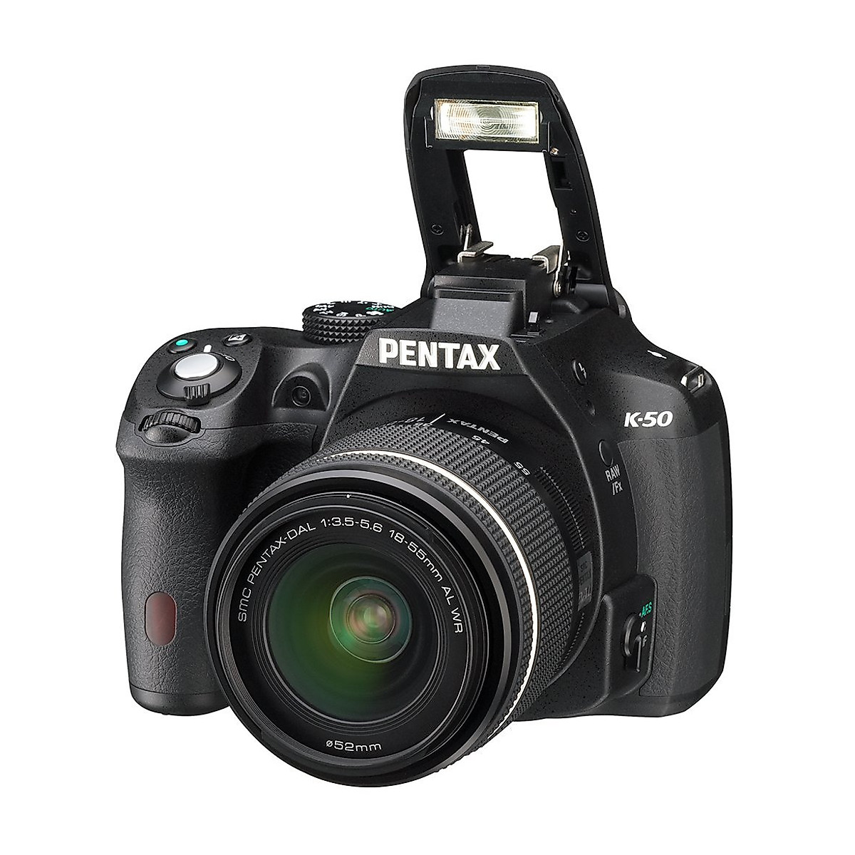 Pentax K-50 16MP Digital SLR Camera Kit with DA L 18-55mm WR f3.5-5.6 Lens (Black)