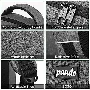 Paude Travel Backpack for Men and Women,17.3 inch School Backpack for Teens,Laptop Backpack with USB Charging port for Business College Trip