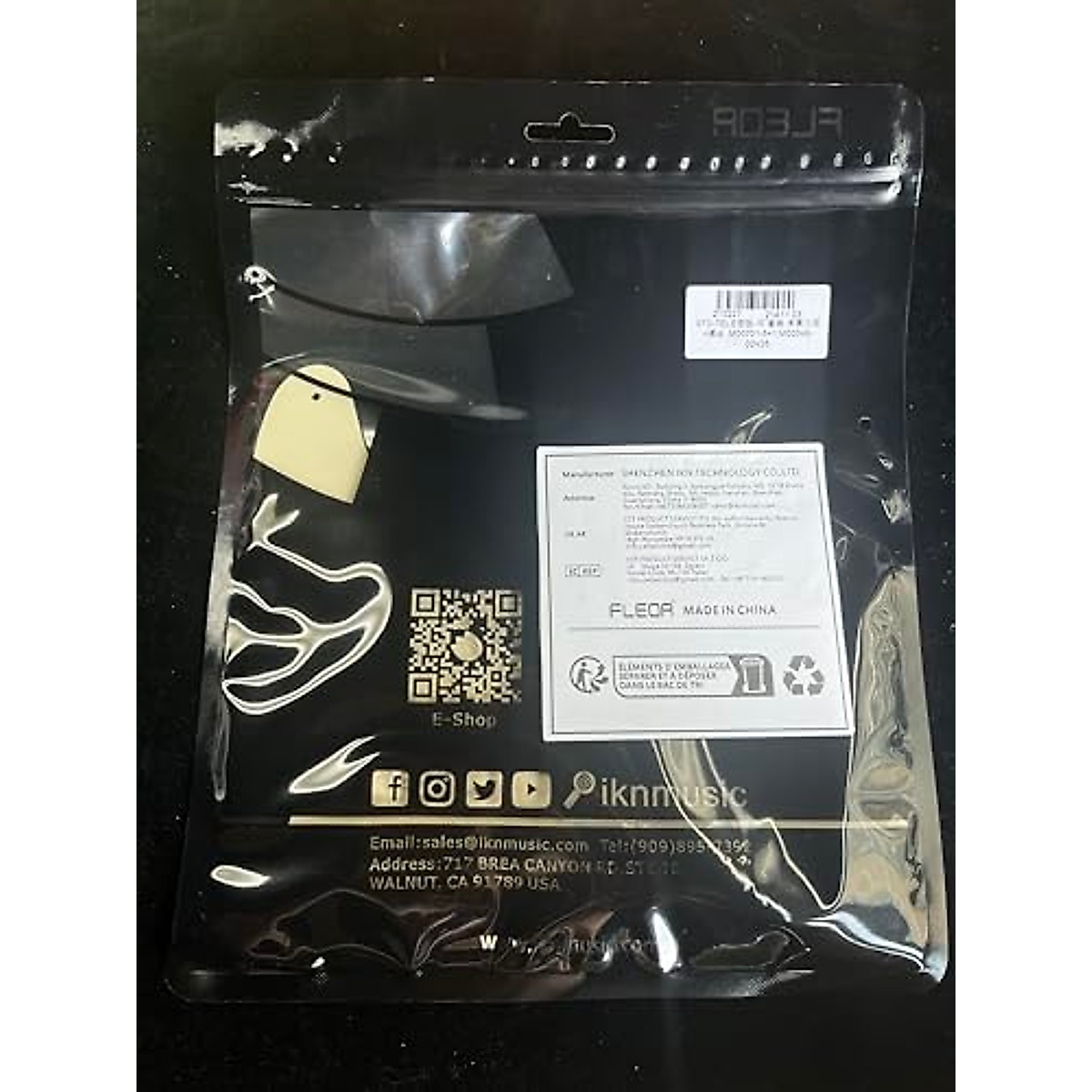 FLEOR 3Ply Cream 8 Hole TL Pickguard Guitar Humbucker Pick Guard HH with Screws Fit USA/Mexican Standard TL Style Guitar Part