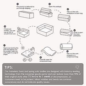 P PURLOVE L Shaped Sectional Sofa, Corduroy Modern Minimalist Style L Shaped Couch, Modular Upholstered Living Room Sofa Set for Living Room, Apartment, 3 PC Free Combination (Gray)