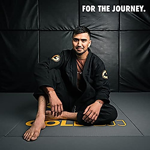 Gold BJJ Calavera Jiu Jitsu Gi - Ultra Strong Gold Weave Premium Kimono - IBJJF Competition Approved Uniform (Black, A4)