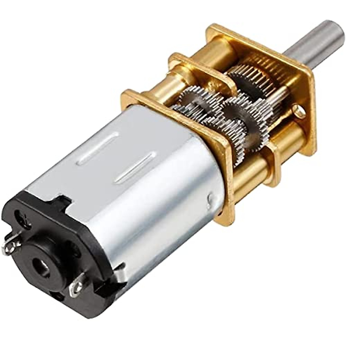 Sopepoyie N20 DC 3V Mini Metal Gear Motor Micro Speed Reduction Gear Motor 1000RPM Metal Gear Micro Motor 2PCS