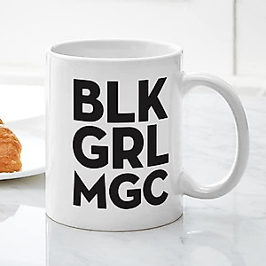 CafePress BLK GRL MGC Mug Ceramic Coffee Mug, Tea Cup 11 oz