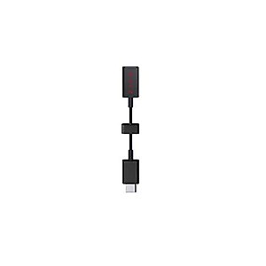 RAYZ Lightning to USB-C Audio Adapter | Connect Lightning Headphones Earphones to Any USBC Device –– Lossless Audio, Universal Compatibility, Latch for Storage (Black)