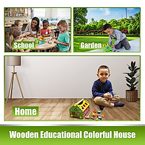 Xbears, Montessori Toys for 2 3 Year Old - Sorting Toy for Toddler, Kids - Pound a Ball - Gifts for Kids 2-4 - Fine Motor Skill Early Learning Toys - Educational Teaching Clock.