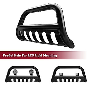 TAC Bull Bar Fit 1998-2012 Ford Ranger/Ranger Edge (Excluded STX Model) Pickup Truck 2.5” Black Front Bumper Grille Guard Brush Guard